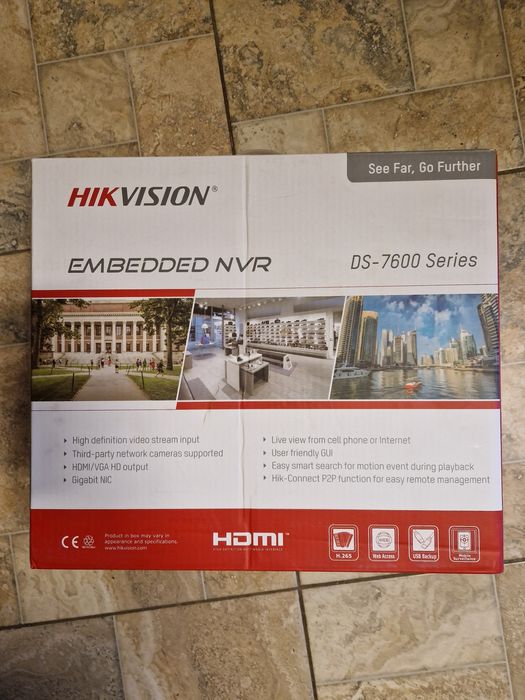HikVision NVR 8 canale, rezolutie 4K, model DS 7600, ca nou Voluntari ...