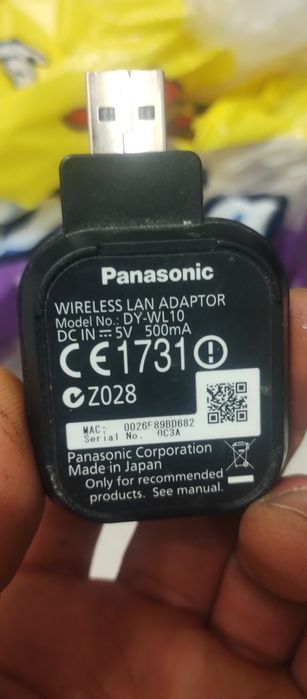 Panasonic DY-WL10 Wireless LAN Network USB Adapter за LED TV Blu Ray гр ...