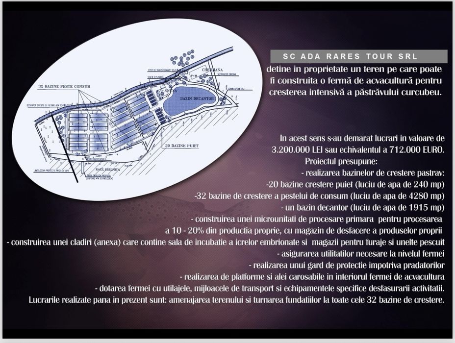 Proiect pastravarie Eselnita Orsova • OLX.ro