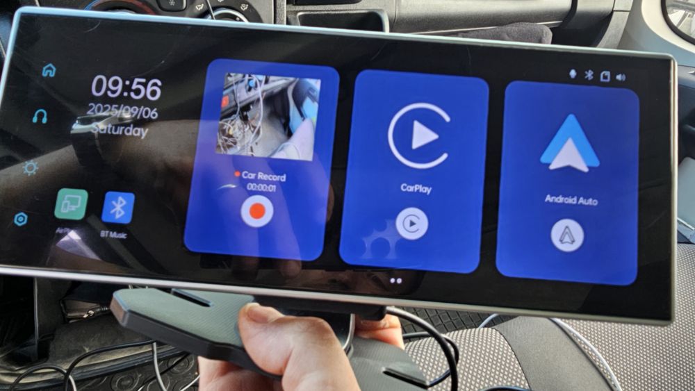 Sistem camera auto cu ecran 10.26 inch, CarPlay, proiectie telefon ...
