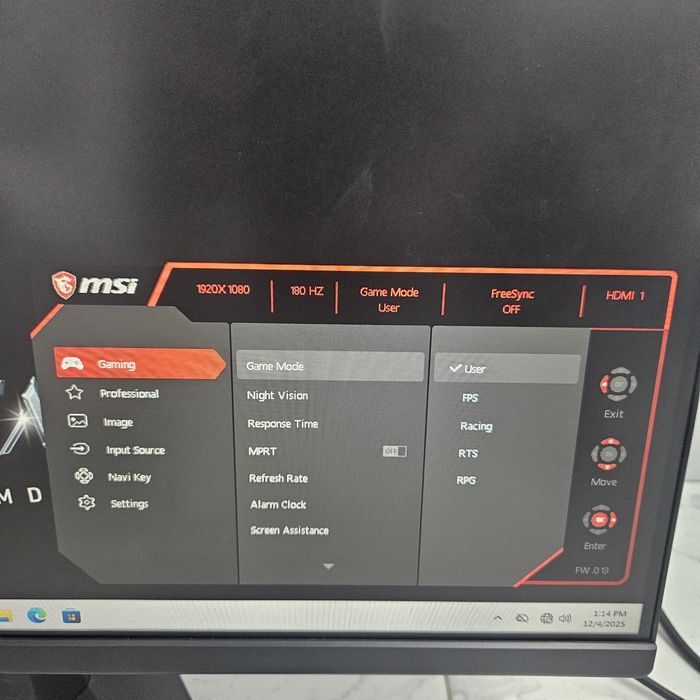 Monitor Gaming MSI IPS 25" 200Hz Zeus Amanet Vitan 2706 Bucuresti ...