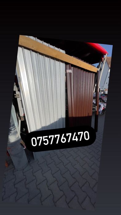 Tabla cutata colorata sau zincata pentru gard sau acoperis la 19 lei b ...