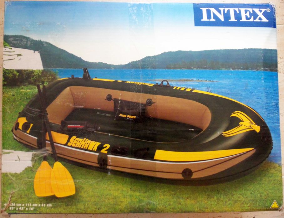 Barca gonflabila, Intex Seahawk 2, pentru 2 persoane Bistrita • OLX.ro