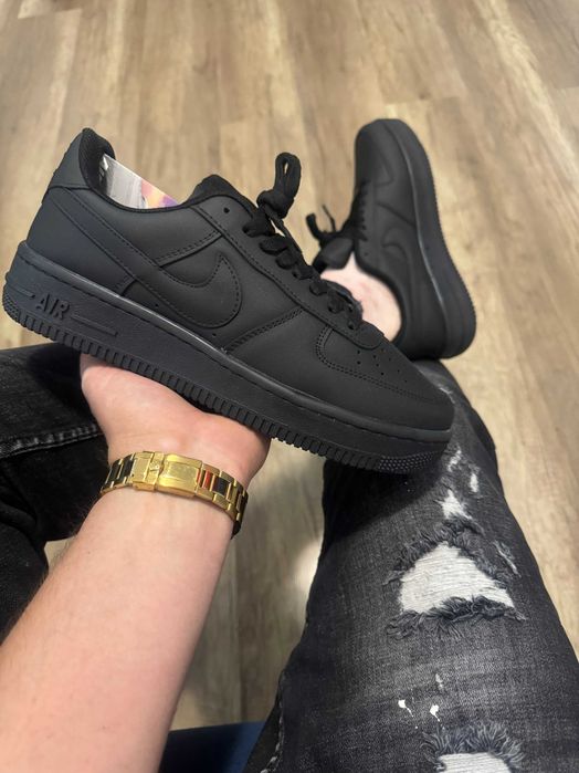 Adidasi Barbati Nike Air Force 1 AF1 Full Negru! Iasi • OLX.ro