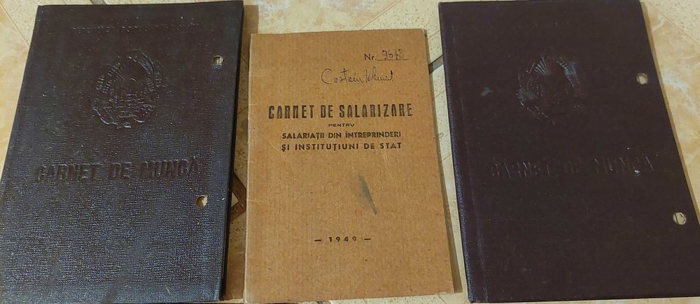 Carnet Membru,Carte de Munca ,Livret Militar,Libret de Economii CEC ...