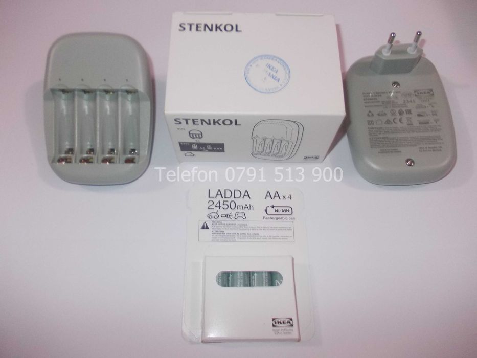 Incarcator pt 4 acumulatori AA sau AAA vindem si baterii reincarcabile ...