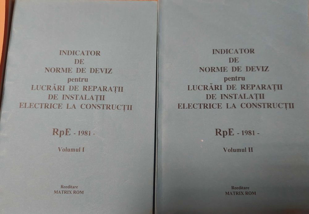 Lot Indicator de norme de deviz pentru lucrari de reparatii Bucuresti ...