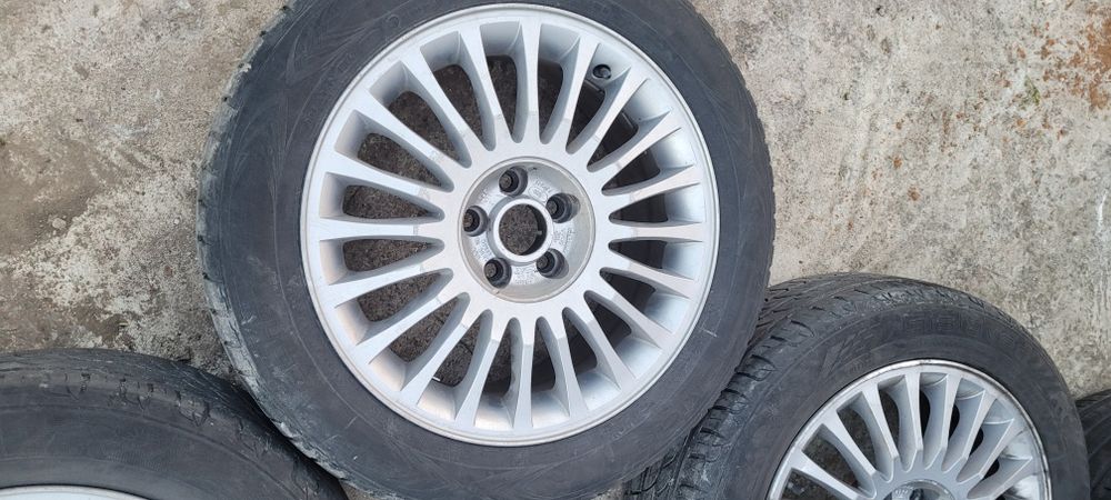 Jante Roti 5x100 R16 cu anvelope, compatibil cu gama Volkswagen Audi ...