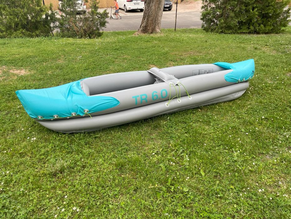 Caiac gonflabil pentru 1 sau 2 persoane - kayak Crane TR 6.0 ca nou ...