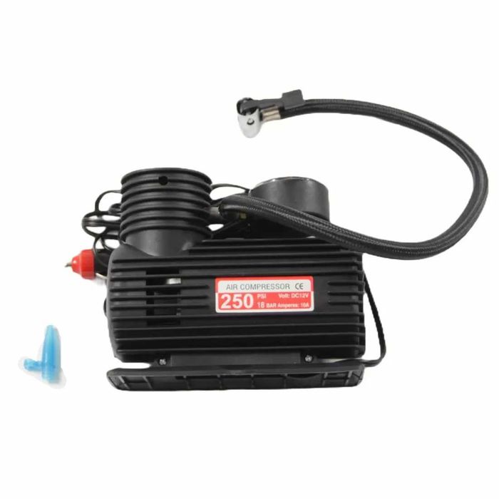 Въздушен компресор за гуми на кола с манометър - 12V - На склад гр ...