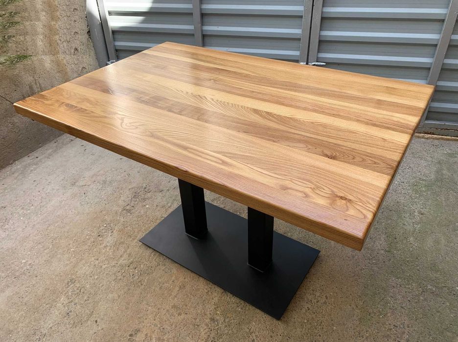 Masa/Mese - HoReCa - Lemn Masiv - Industrial - Picior Metalic Bucuresti ...