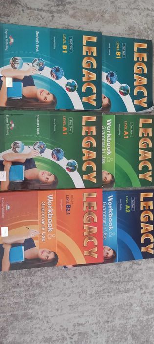 Учебник Legacy A1, A2, B1, B2, 1 гр. Поморие • OLX.bg
