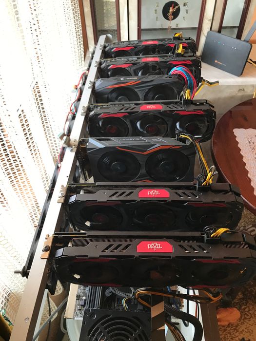 Mining rig Radeon rx580 8gb гр. Шумен Център • OLX.bg