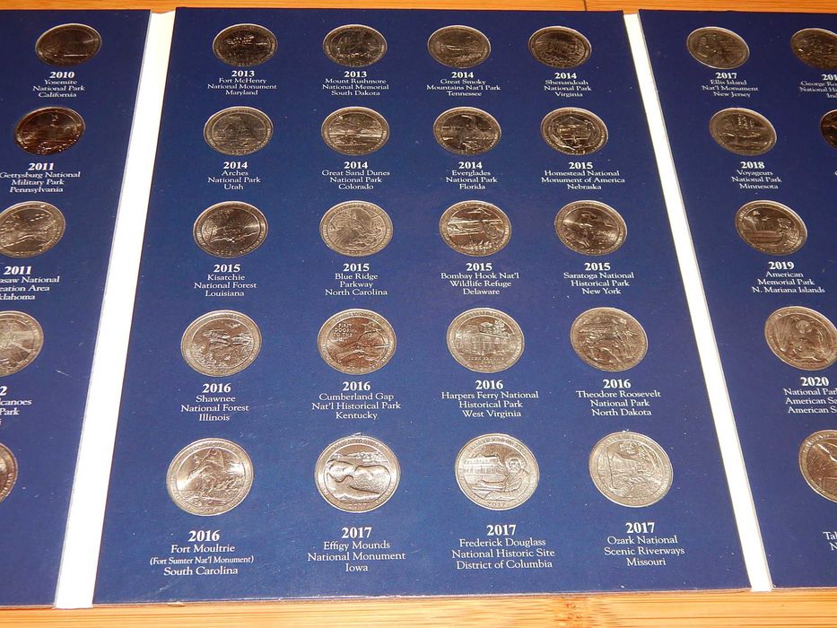 Set monede Parcuri Nationale Americane 2010-2021 Iasi • OLX.ro
