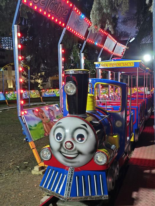 Trenulet electric pe sine profesional, acte în regula Roman • OLX.ro