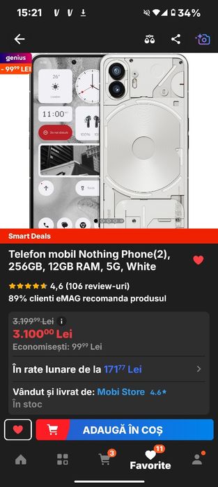 Nothing Phone 2 White – 256GB Ramnicu Valcea • OLX.ro
