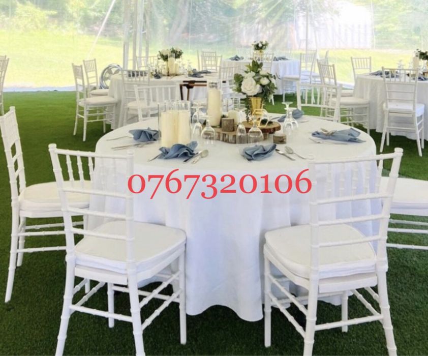 Mese , scaune CHIAVARI , recuzita completa pentru Evenimente Pantelimon ...