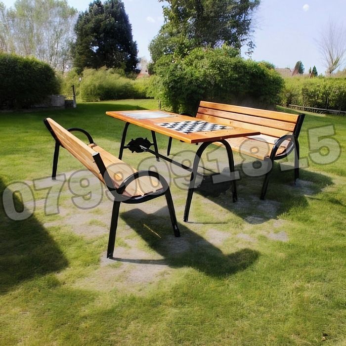 Set masa & Set 2 banci & masa sah pentru PARC / GRADINA ( spatiu verde ...