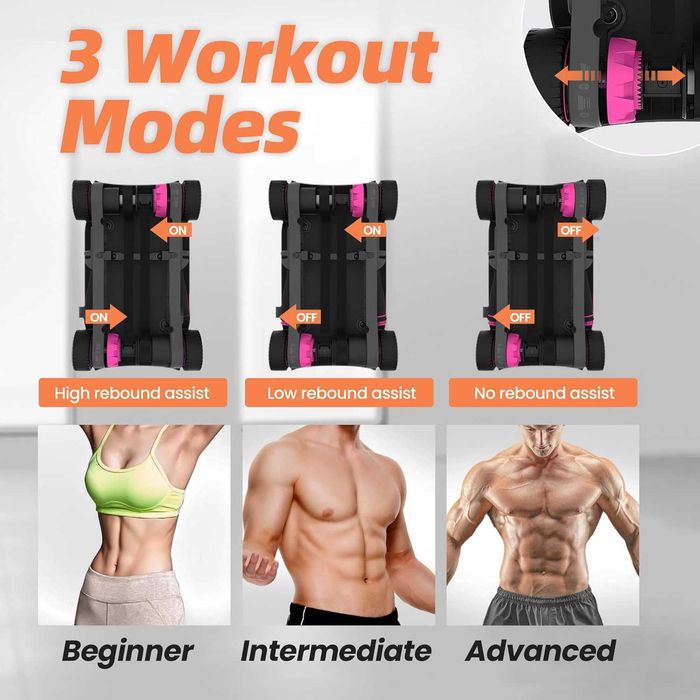 Многофункционален фитнес уред за тренировка SLIDE FIT, Сгъваеми дръжки ...