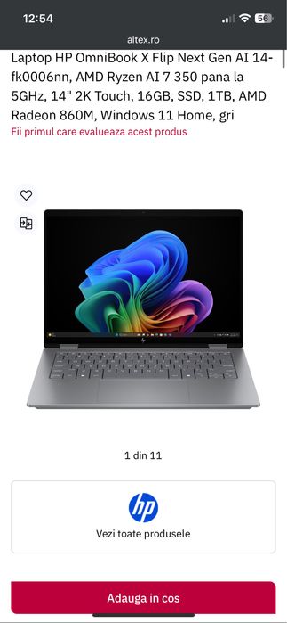Laptop HP OmniBook X Flip Next Gen AI 14-fk0006nn Bacau • OLX.ro