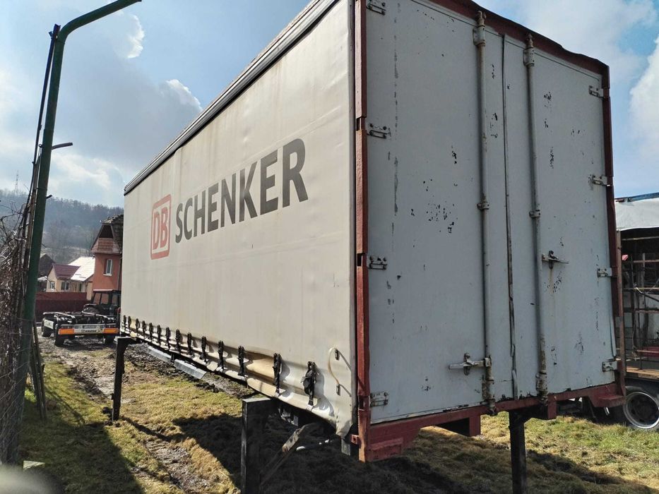 Duba tego 9,3m, garaj, depozitare container BDF izoterm 7,2 m ,prelata ...