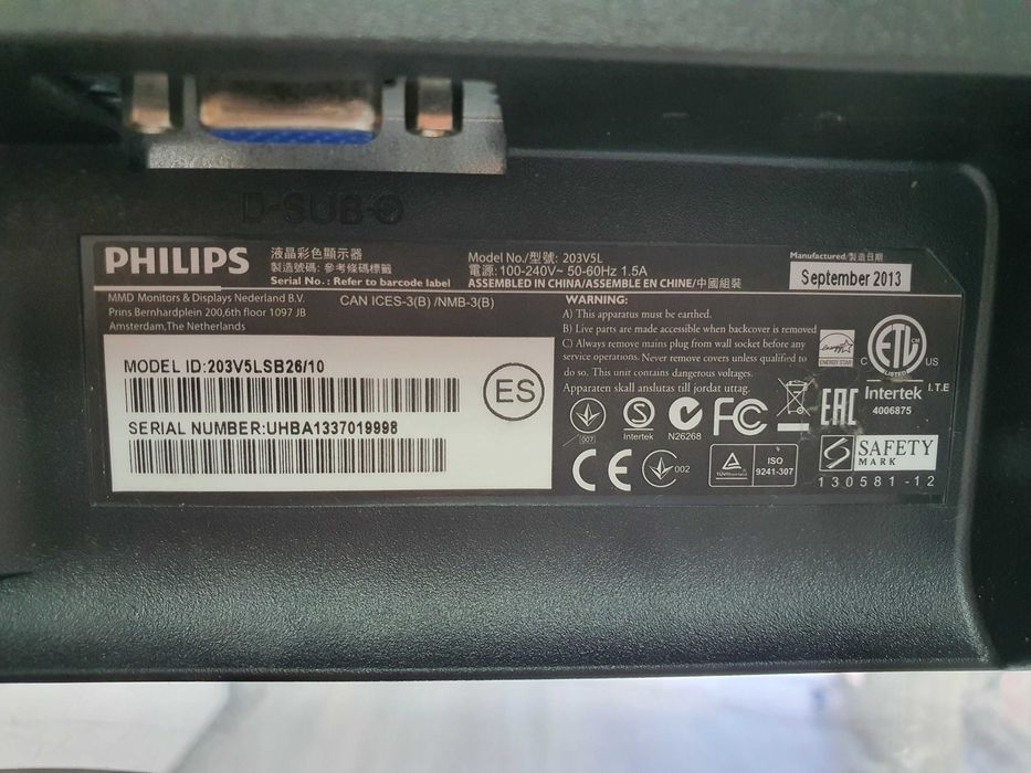 Monitor LED Philips 19.5", Negru, 203V5LSB26, Factura si Garantie ...