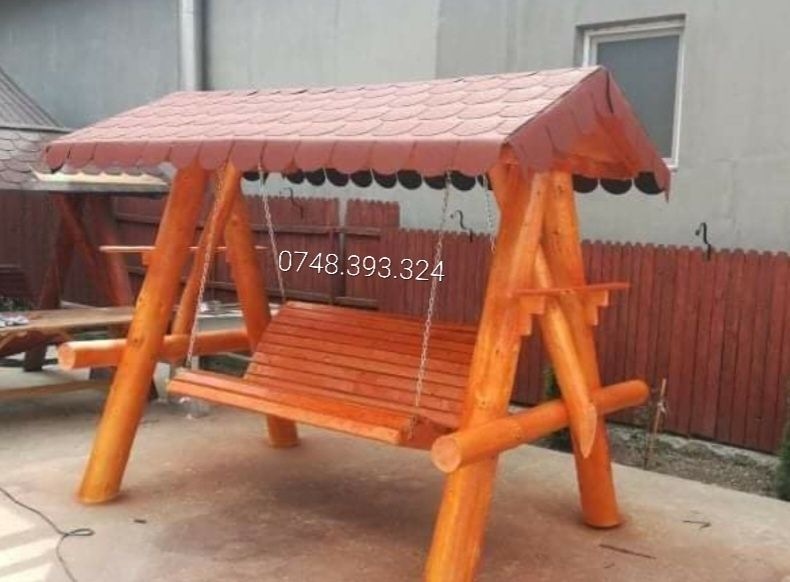 Balansoar leagan lemn masiv rustic Timisoara • OLX.ro