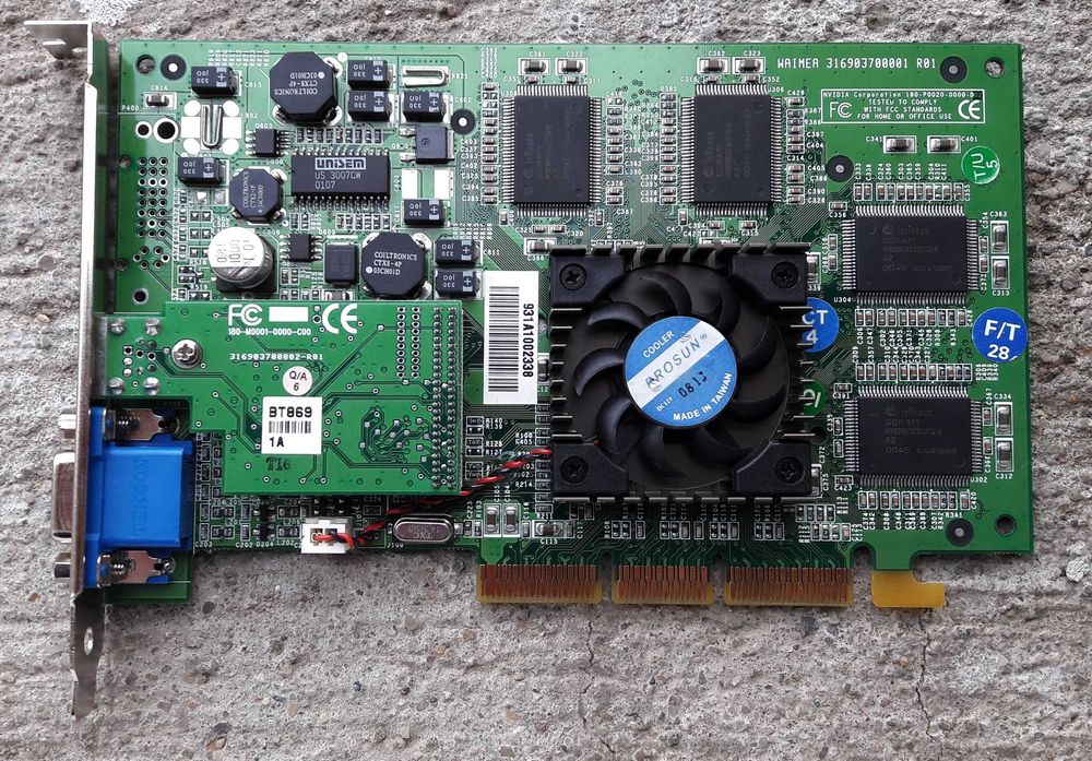 Placa video de colectie nVIDIA Geforce 2 GTS 32MB DDR 128bit Brasov ...