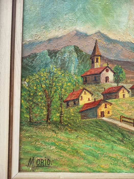 Tablou Foarte Vechi Autentic Semnat M.ORIO Slatina • OLX.ro