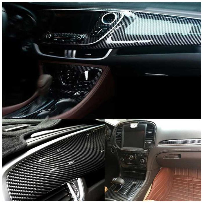 Kit Rola Folie Auto Autocolant Colant Carbon 7D 300x30cm + Accesorii ...