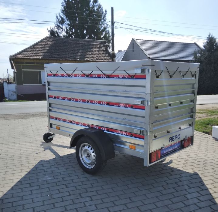 Remorca Repo RRS cu obloane și prelată plana 750kg Arad • OLX.ro