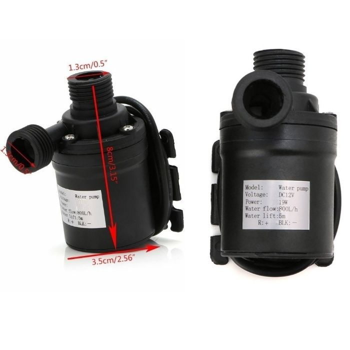 Pompa apa 12v, 24V acvariu silentioasa submersibila 240L si 800L ...