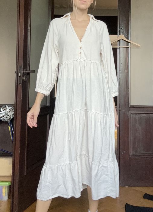 Памучна дълга рокля ZARA гр. София Зона Б-5-3 • OLX.bg