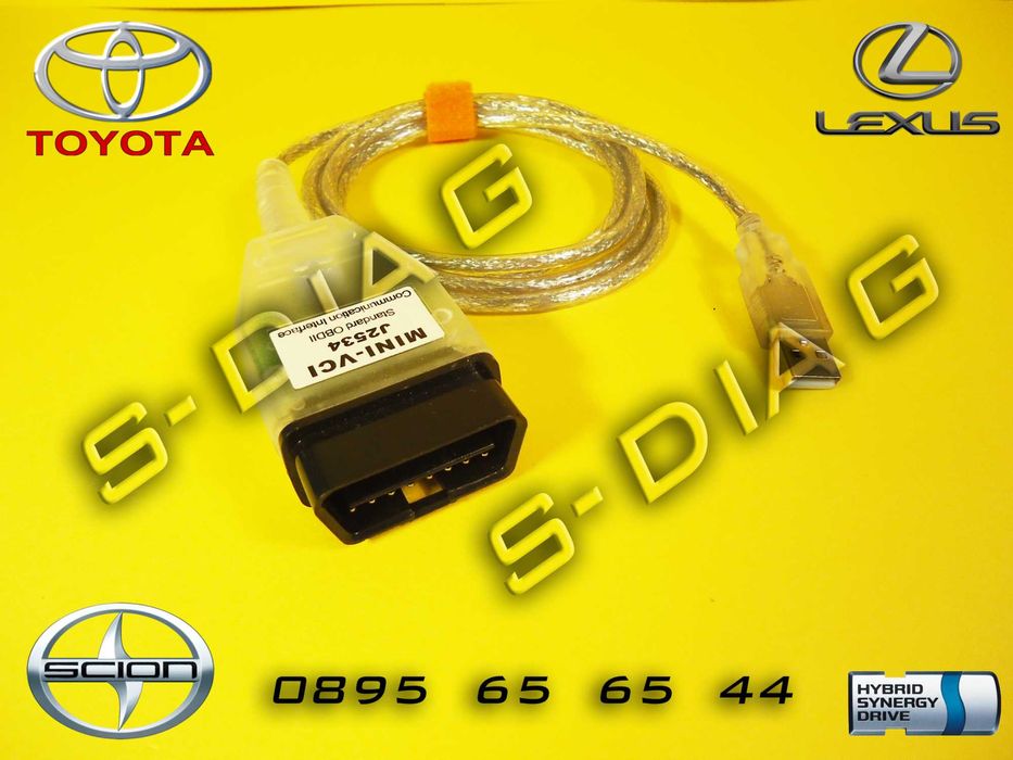 Toyota Techstream диагностика 2025 TIS Lexus Scion Mini VCI MVCI J2534 ...
