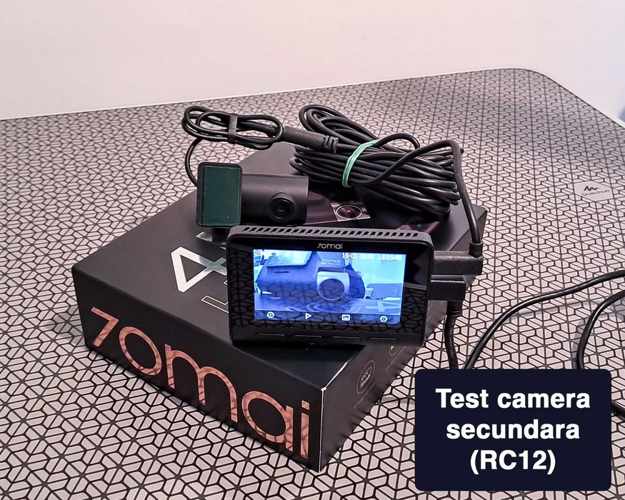 Set Camera auto 70mai Dash Cam 4K HDR A810 si camera spate 70mai RC12 ...