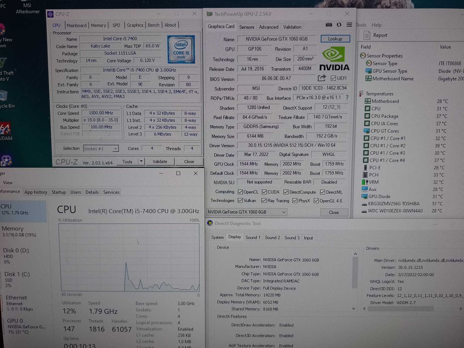 Unitate PC GAMING i7 3770 3.9Ghz/GTX660 1.5GB DDR5/8GB/HDD 2TB GTA V ...