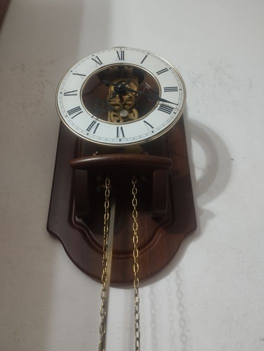 Ceas pendula de perete Hermle skeleton cu pendul Timisoara • OLX.ro