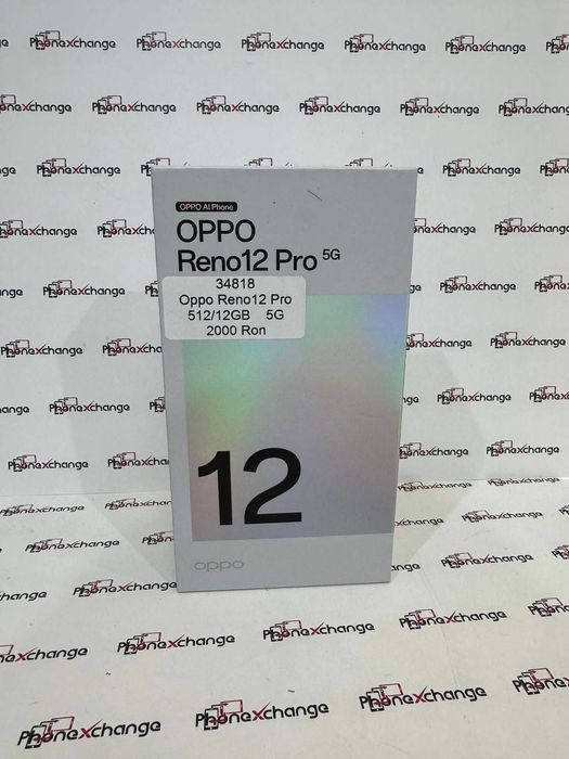 Oppo Reno 12 Pro 5G Nebula Black 512/12GB Sigilat Craiova • OLX.ro
