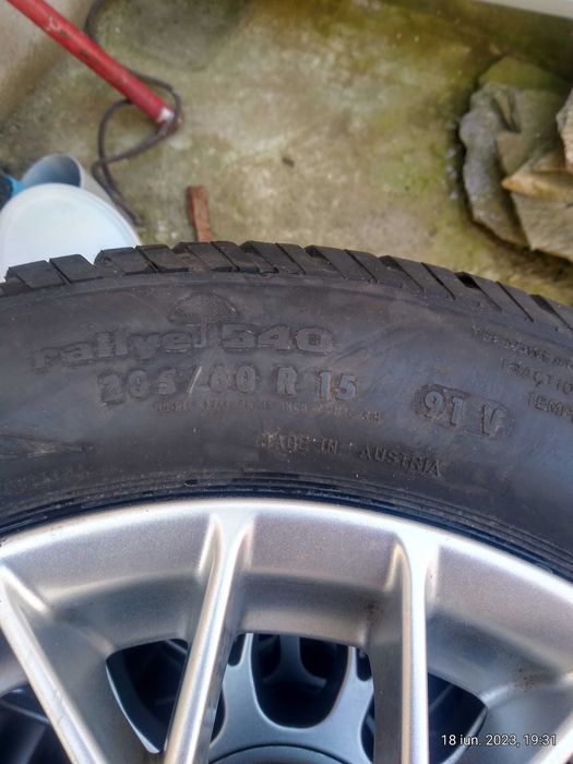 Set roti auto janta aluminiu cu cauciucuri BBS originale Resita • OLX.ro