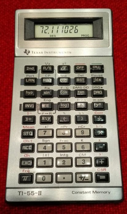 Продавам калкулатор Texas Instruments TI-55-II гр. София Гоце Делчев ...