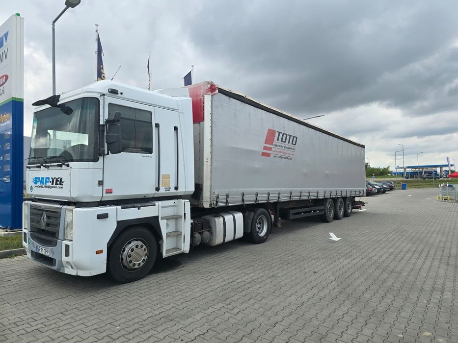 Cap Tractor Renault Magnum + Remorcă Arad • OLX.ro