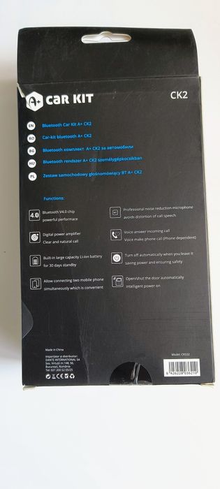 Car kit bluetooth A+ CK2, multipoint, Negru Botosani • OLX.ro