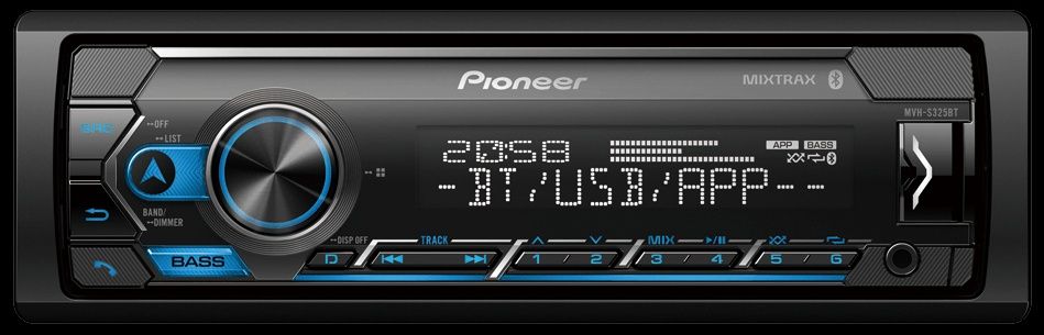 Магнитола Автомагнитола Pioneer MVH-S325BT мафон пионер оригинал: 39 ...