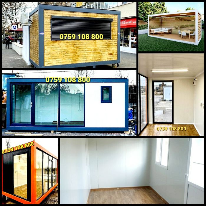 Container modular containere vitrina birou magazin fast-food cadre ...