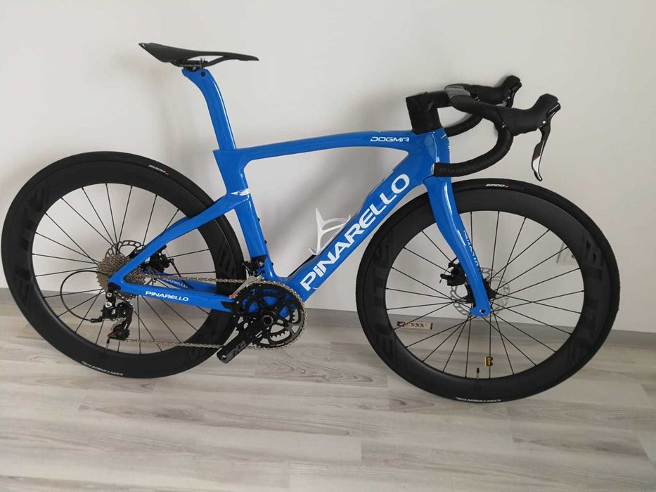 Bicicleta cursiera full carbon: cadru, ghidon, roti. Marime S. Noua ...