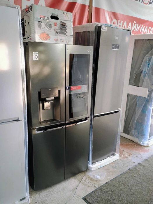 ХЛАДИЛНИК SIDE BY SIDE LG-ЛГ GMX844MC6F Smart Diagnosis™ Metal Fresh ...