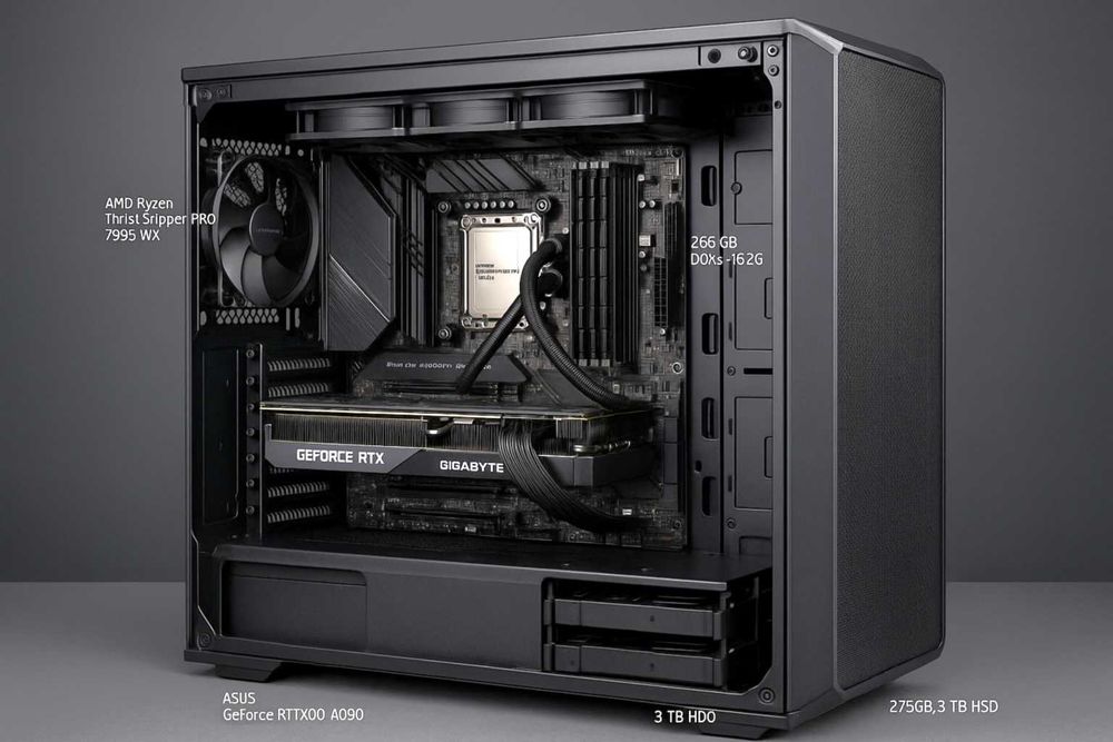Threadripper Pro 7995WX Workstation гр. Сливен Център • OLX.bg