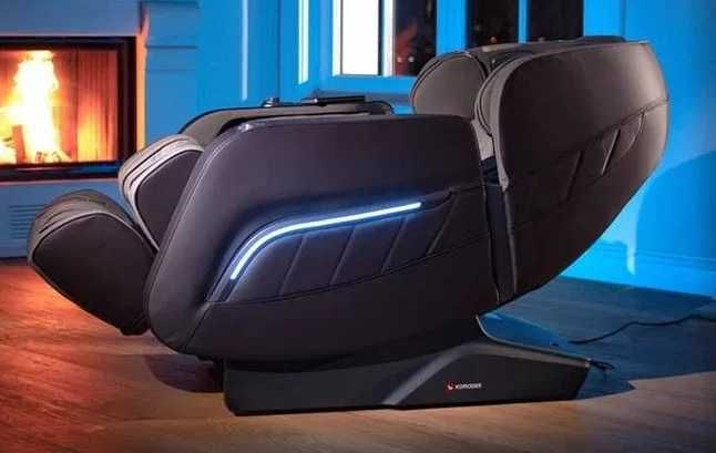 Nou Fotoliu de masaj FOCUS II KOMODER cu 12 Programe de masaj negru ...