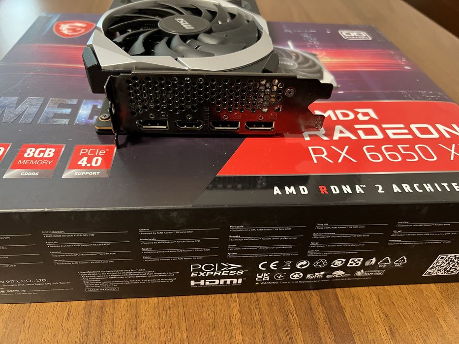 Placa video MSI RX6650 XT 8Gb Bacau • OLX.ro