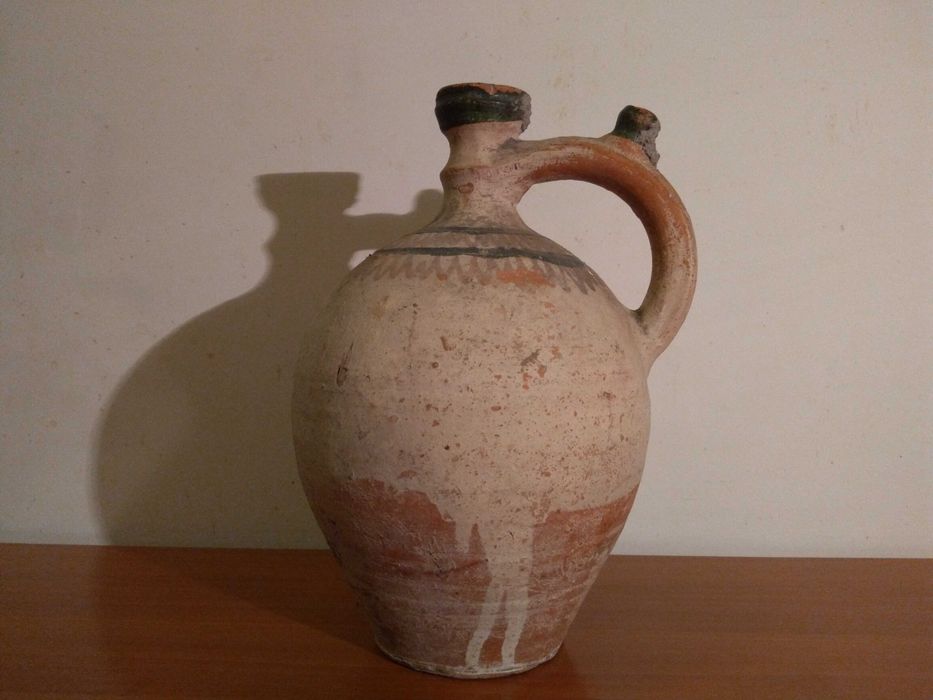 Ulcior Vechi Traditional Romanesc, din lut, lucrat si pictat manual ...